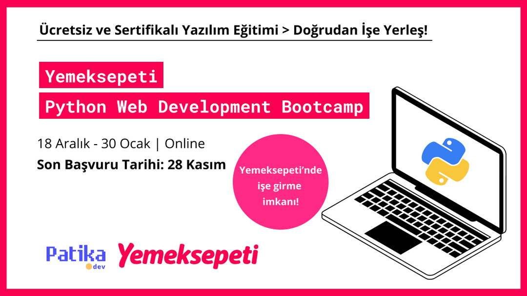 Ücretsiz Python Bootcamp | Patika